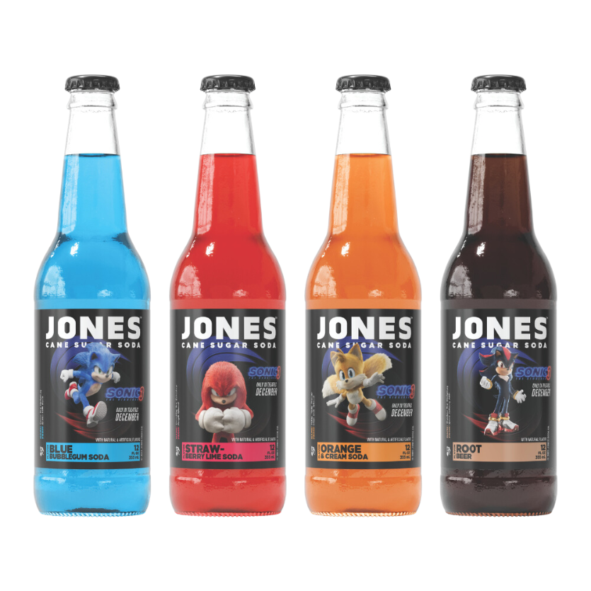 *NEW* JONES X Sonic the Hedgehog 3 Variety Pack – Jones Soda Co.
