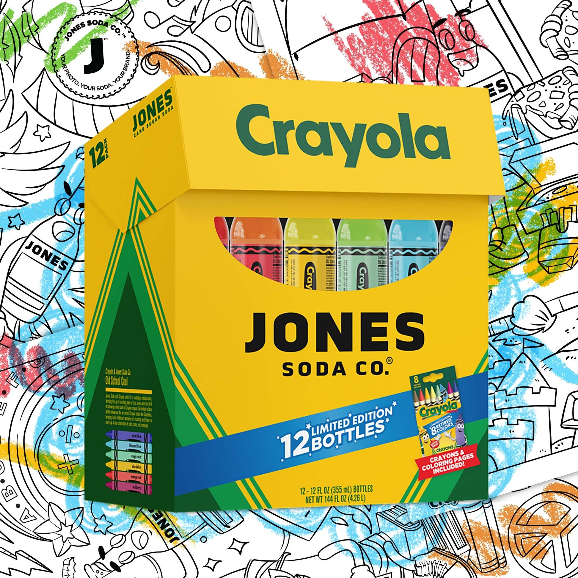 Jones Soda x Crayola Limited Edition 12-Pack – Jones Soda Co.