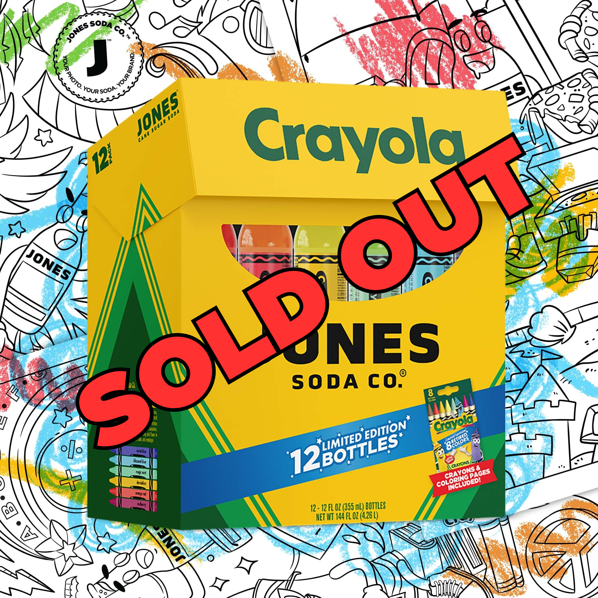 Jones Soda x Crayola Limited Edition 12-Pack – Jones Soda Co.